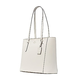 Kate Spade New York Schuyler Medium Leather Tote Shoulder Bag in Parchment