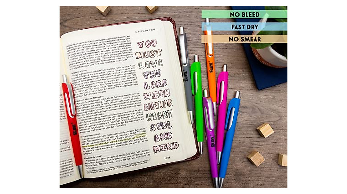 BLIEVE Bible Pens: No Bleed Through Ink for Journaling