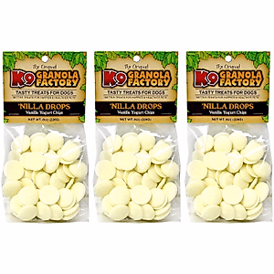 K9 Granola Factory Nilla Drops Dog Treats, 8 Ounces, Made in The USA (3 Pack)