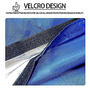 Boom Mainsail Cover Waterproof Thicken 420D Oxford Fabric Boat Sail Cover for 9-10Ft 12-13Ft Windproof Cover Mainsail Boom Cover Sailboat Cover Outdoor Booms Boat Cover Sunshade Cover (9-10Ft)