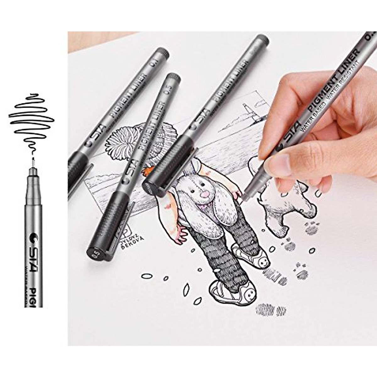 Esoca 16Pcs Gundam Tool Kit with Marker Hobby Building Tools Gundam Modeler Craft Set Gunpla Tool kit Model Hobby Tools for Basic Model Building, Repairing and Fixing