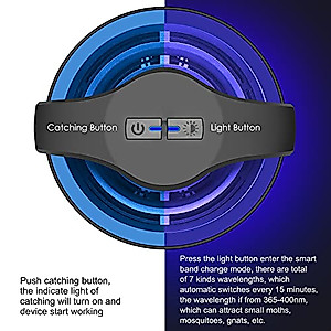Fly Traps, Gnat Traps, Moth Traps, Mosquito Traps with 10 Sticky Glue Boards Fruit Fly Traps Indoor, Black
