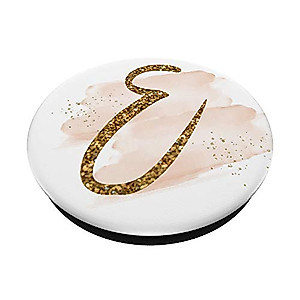 Personalized Initial Letter E Script On White Monogram