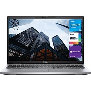 Dell Latitude 5000 Series 5520 Business Laptop, 15.6" FHD Touch Display, Intel Core i5-1145G7 vPro, 64GB RAM, 1TB SSD, IR Camera, NFC, Backlit Keyboard, HDMI, Wi-Fi 6, Windows 11 Pro
