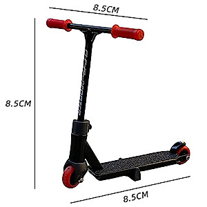 MIKEMENG Finger Scooter with Tools and Shoes Finger Board Accessories - Pack 1 Black Finger Toy for Kids Toy (Blue Scooter)