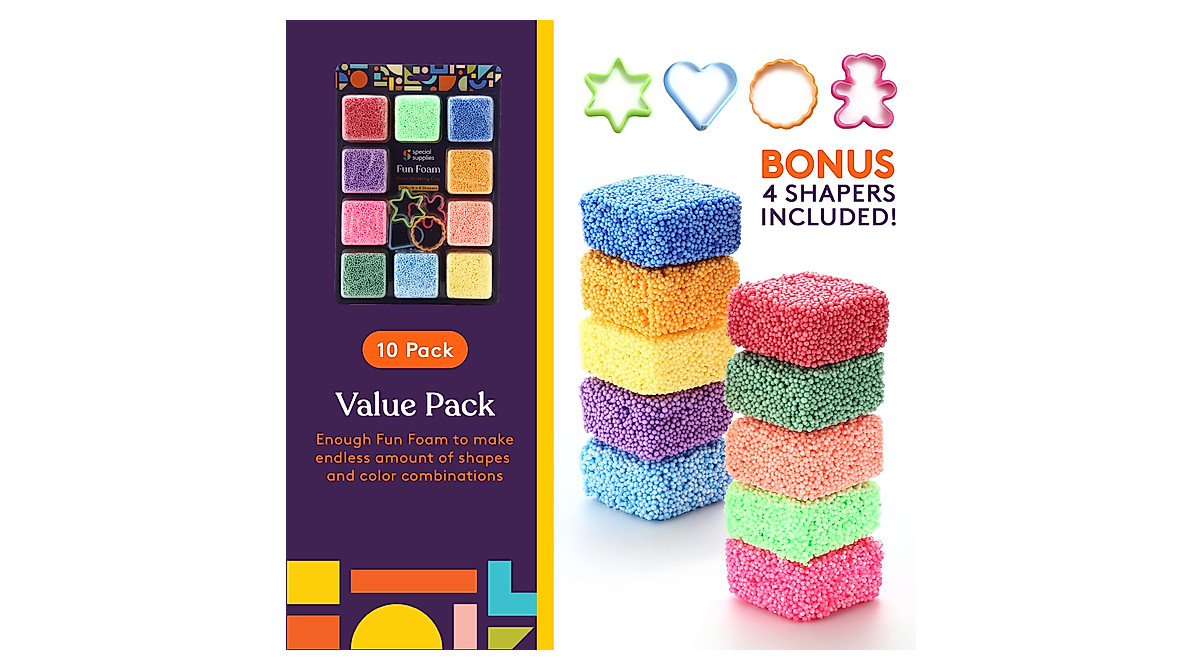 Fun Foam Beads Play Kit for Kids - Creative Learning