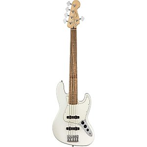 Fender Player 5-String Jazz Bass, Polar White, Pau Ferro Fingerboard