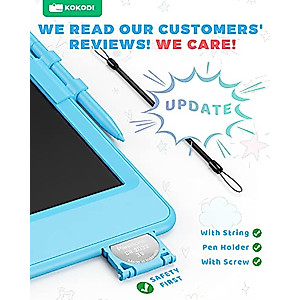 KOKODI LCD Writing Tablet 8.5-Inch Colorful Doodle Board, Electronic Drawing Tablet Drawing Pad for Kids, Educational and Learning Kids Toys Gifts for 3 4 5 6 7 Year Old Boys and Girls(Blue)