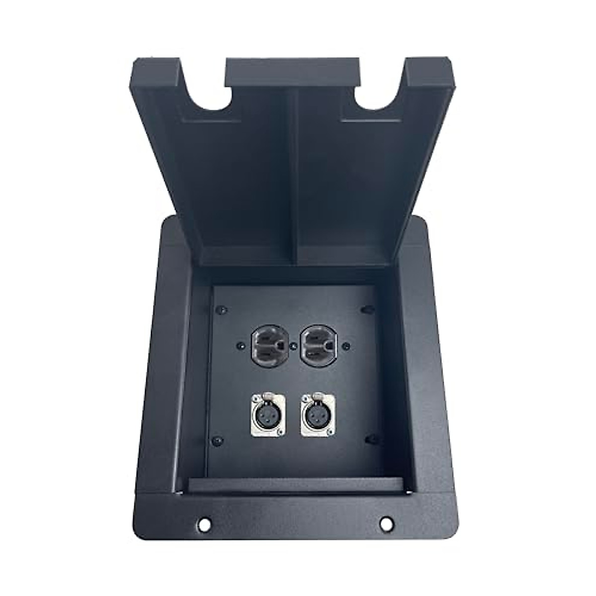 ProCraft Pro Audio Recessed Pocket Floor Box.1 AC Duplex 2 Channel Any Config