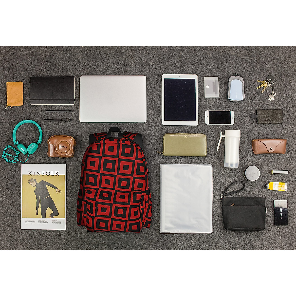 TUOKEO School Backpack for Boys Girls 17 Inches Lightweight Casual Laptop Backpack for Women Men Casual Daypack Gifts for Fans