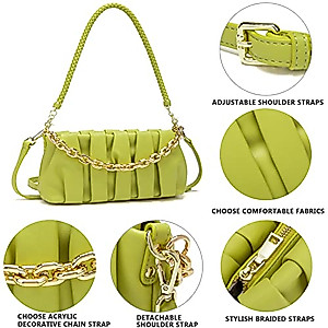 Shoulder Dumpling Purse Handbag for Women Fashion Crossbody Tote Bag Soft Clutch Pouch Bag