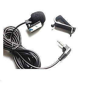 Car Microphone 2.5 mm Mic Compatible for Pioneer AVH-2400NEX,AVH-1400NEX,AVH-201EX,AVH-200EX,MVH210EX,AVH-4200NEX,AVH-2500NEX,AVH-290bt,AVH-x390bs,AVH-X2800BS Car Stereo CD DVD Player Radio Navigation
