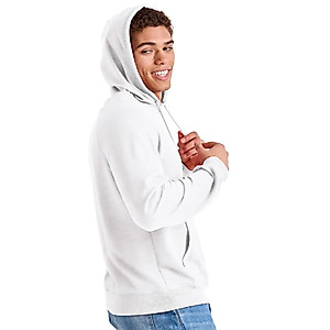 Hanes Men's French Terry Pullover Hoodie, White, Medium