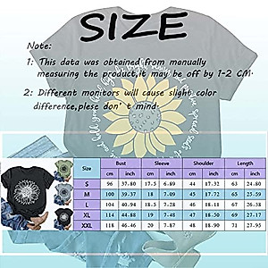 What is My Balance on My Account,Short T Shirt Women Casual Sunflower Printing Shirts Round Neck Short Sleeve Tee Tops Tunic Blouse Womens (B-Black, XXL)