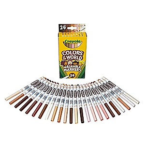 Crayola Colors of the World Markers 24 Count