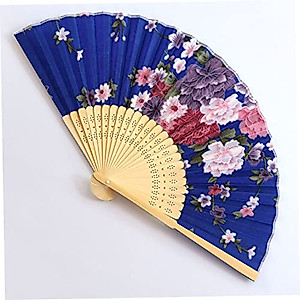 MUSISALY 2pcs Silk Folding Chinese Silk Fans Hand Folding Fans Chinese Hand Fan chinese fan Chinese Folding Fans Japanese Hand Fan collapsible fan hand fans bamboo ancient fan men and women
