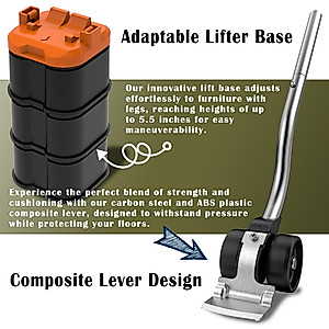 ONEON Furniture Mover Plus Parked Edition with Furniture Lifter, Periodic Moving Needs, Parking Lock Design, Lock Dollies for Long-Term Stability of Heavy Items, No Frequent Setup & Removal