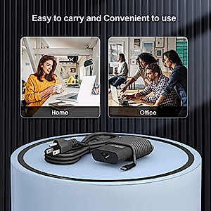 New Slim 65W HP Laptop Charger USB C Chromebook Charger for HP Spectre X360 14 2 in 1,Elitebook x360, Pavilion Envy Elite x2 Fast Charging Type C Travel Laptop Power Adapter