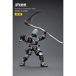 Pipigirl 1/18 Soldier Action Figures, 4inch JOYTOY Wasteland Scavengers Soldier Models Kits (Wasteland Scavengers- Nikos)