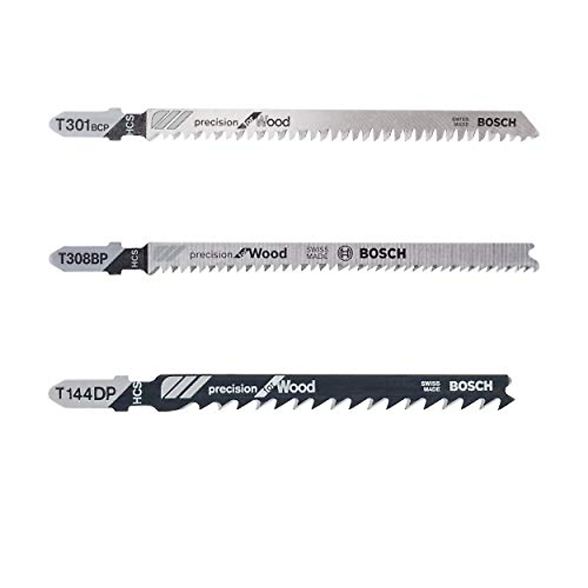 Bosch 2607010905 Jigsaw Blade-Set"Toughbox Wood Precision" 30 Pcs