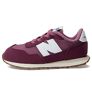 New Balance Kids 237 Bungee Sneaker, DARK EMBER/RAISIN, 6 M Toddler (1-4 Years)