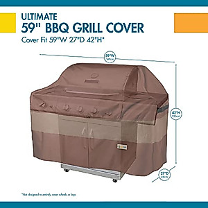 Duck Covers Ultimate Waterproof BBQ Grill Cover, 59 Inch
