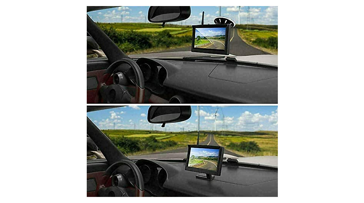 4.3 Inch Car Monitor with 16:9 TFT LCD Screen - Reverse & Video Input