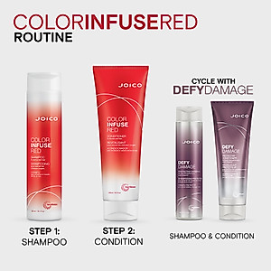 Joico Color Infuse Red Conditioner, 8.5 Fl Oz, Nourishes, Protects and Revives Vibrancy of Red Hair