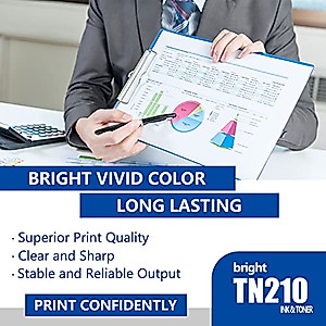 TN210 Toner Cartridge Set (1BK+1C+1Y+1M , 4-Pack) EAXIUE Compatible TN210 TN210BK TN210C TN210M TN210Y Toner Cartridge Replacement for Brother DCP-9010CN MFC-9010CN 9120CN 9125CN 9320CN/CW Printer