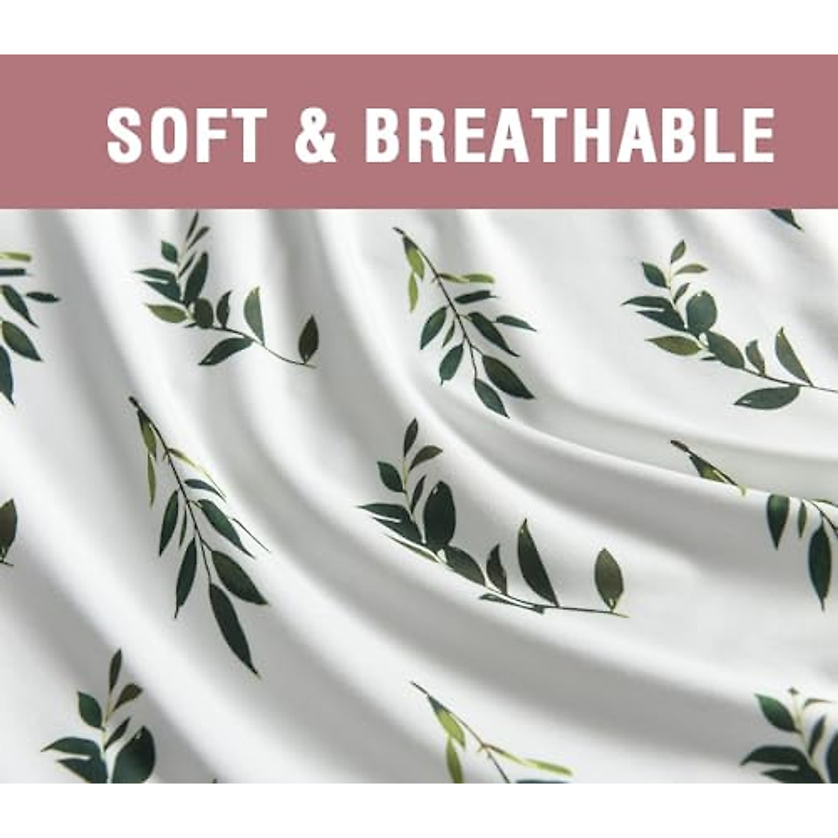 Little Jump stretchy baby Swaddle Blanket and Hat Bow Set, Olive Branches Jersey Cotton Receiving Blanket, newborn hospital outfit for Boys (Green)