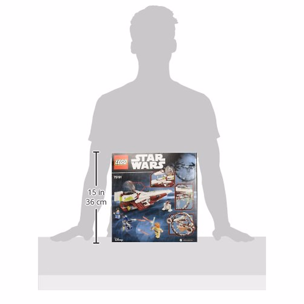 LEGO 6175769 Star Wars Jedi Starfighter with Hyperdrive 75191 Building Kit for 9 - 14 years (825 Pieces)