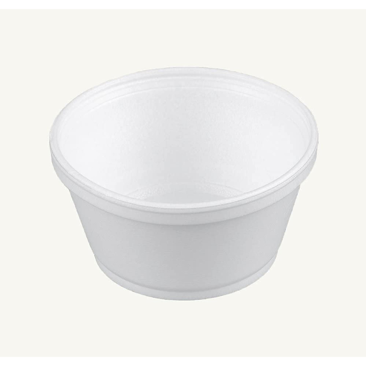 Mr Miracle Foam Bowl with Lid for Hot and Cold Foods – 8 Ounce Disposable Soup Container with Vented Lid, Great for Ice Cream, Yogurt, Soup, Takeout [50 pack]