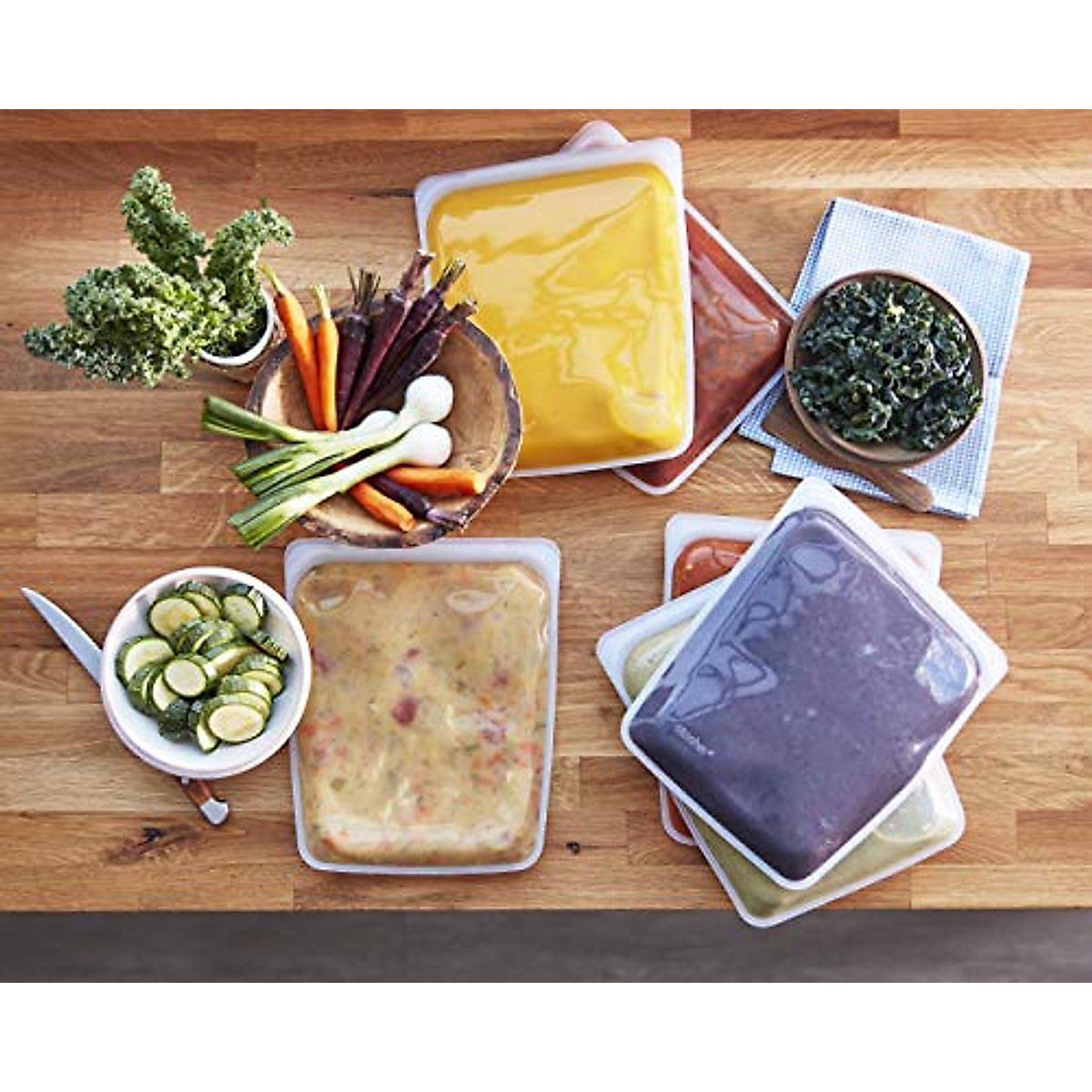 Stasher Re-Usable Food-Grade Platinum Silicone 64oz Bag for Eating from/Cooking, Freezing and Storing in/Sous Vide/Organising/Travelling, 26.05 cm x 20.95 cm, Clear