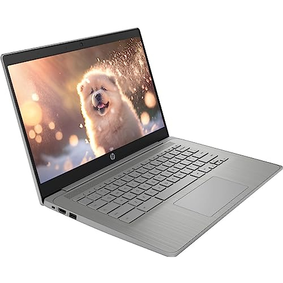 HP Chromebook 14 Inch Laptop for College Students, School, Intel Celeron Processor N4120, 4GB DDR4 RAM, 64GB eMMC, Chrome OS, 720p Webcam, HDMI, Modern Gray, PCM