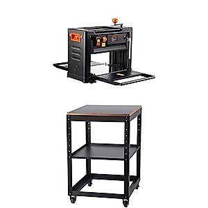 VEVOR Power Benchtop Planers, Planer Stand with 100 lbs heavy loads