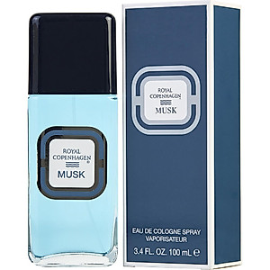 Royal Copenhagen Musk Cologne Spray 3.4 oz (Pack of 3)
