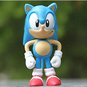 Sonic Multi Pack 2" Action Figure (6 Classic Figures - Knuckles, Sonic, Super Sonic, Amy, Metal Sonic and Tails) TRU Exclusive