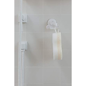 Umbra Flex Shower Storage Accessories with Patented Gel-Lock Technology Suction Cup, 5.8170000000000002 x 7.7469999999999999 x 6.1470000000000002 cm, White (Pack of 2)