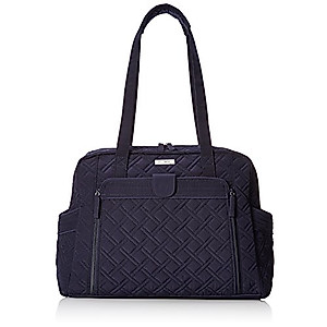 Vera Bradley Women's Microfiber Large Stroll Around Baby Diaper Bag, Classic Navy, One Size