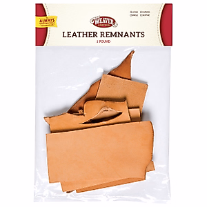 Weaver Leather Leather Remnant Bag , Russet, 1 lb.