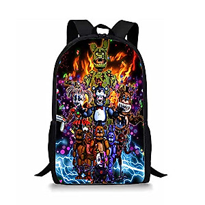 xuebi Cartoon Game Backpack Multifunction 17 Inch High Capacity Backpack Boys And Girls Laptop Backpack One Size