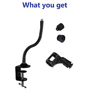 Podium Desk Mic Stand for Podcast, Meetings, Lectures,TV,Radio,Blue Yeti Snowball Microphone