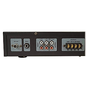 Rockville Commercial Restaurant Amp+(8) 6 inches White Ceiling Speakers+Wall Control