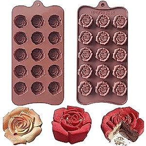 2 Pack Chocolate Silicone Molds Candy Mold