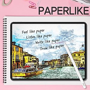Healing Shield Reusable Paper Texture Screen Protector Compatible with Samsung Galaxy Tab S9 Plus 2023 / S8 Plus 2022 / S7 FE 2021 / S7 Plus / S7+ (12.4), Detachable and Removable Anti Glare Matte