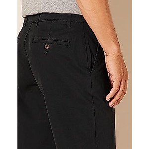 Amazon Essentials Men's Classic-Fit Casual Stretch Khaki Pant, Black, 34W x 32L
