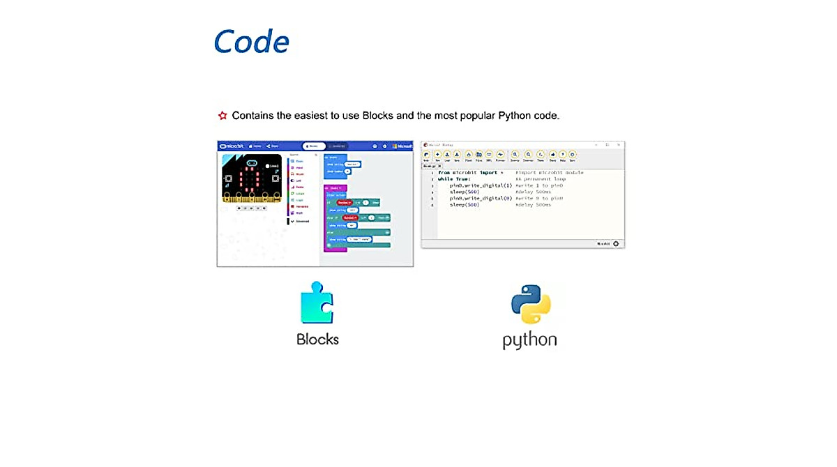 FREENOVE Micro:Rover Kit for BBC Micro:bit (V2 Included), Obstacle ...