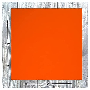 Hamilco Colored Scrapbook Cardstock Paper 12x12 Card Stock Paper 65 lb Cover 25 Pack (Fire Orange)