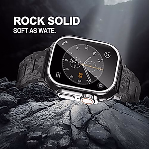 Haflyer Carbon Fiber Apple Watch Band Compatible with iWatch Series 1/2/3/4/5/6/7/8/SE/ULTRA, 49/45/44/42mm, with Buckle Quick Release (Erode)