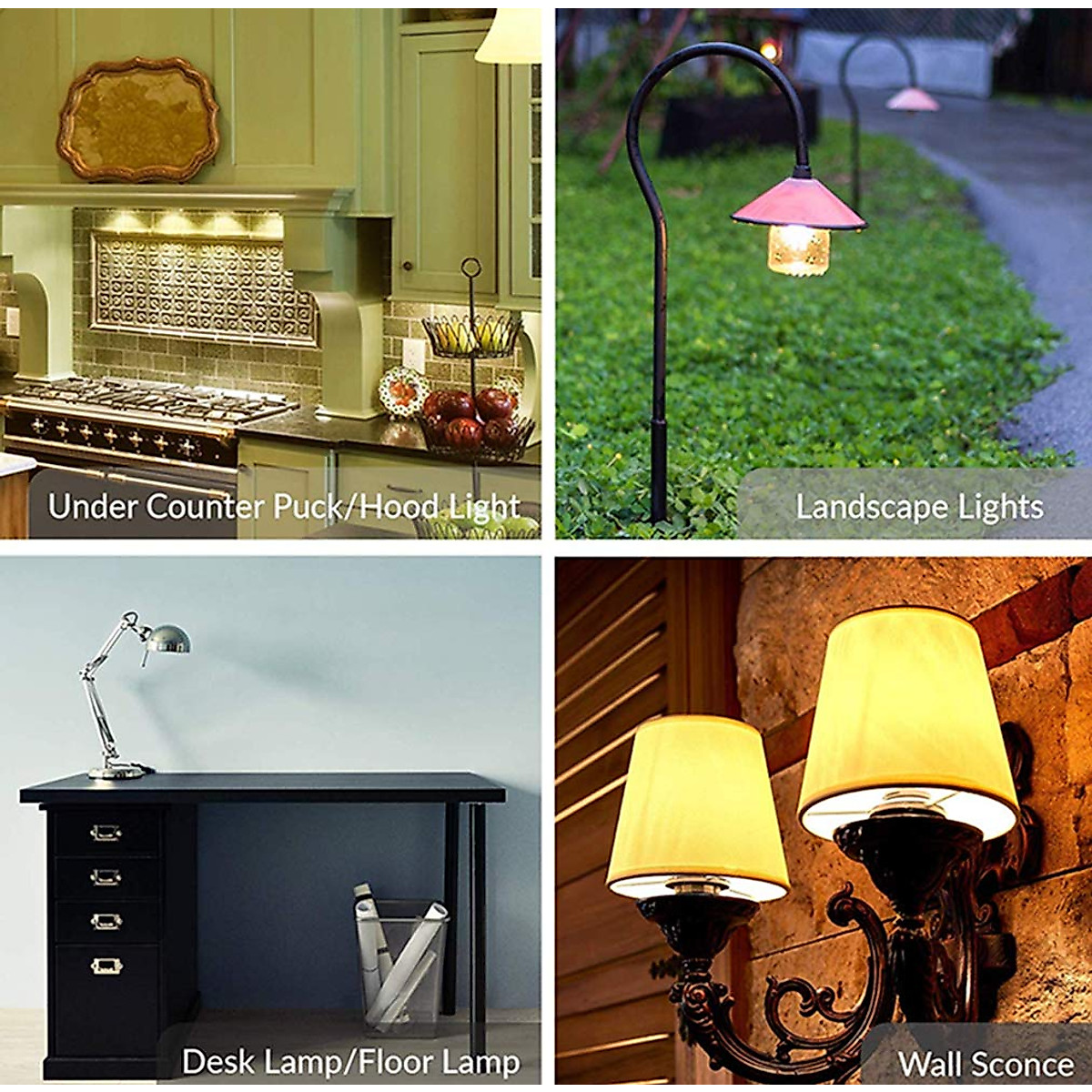 50W Halogen Light Bulbs G8 G8 50Watt 120V Halogen Light Bulbs T4 JCD Type 120V Bi-Pin Base G8 Halogen Lamp for Accent Under Cabinet Puck Landscape Lighting,Clear Lens,Warm White 2700K,10 Pack